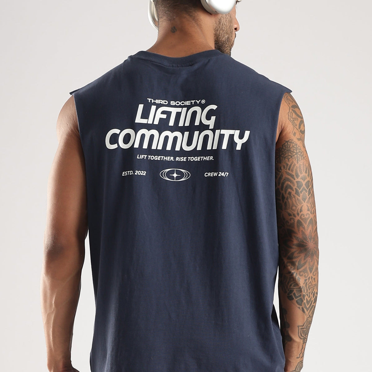 Iron Blue Lifting Tank Top for Men | Buy Online India – Third Society